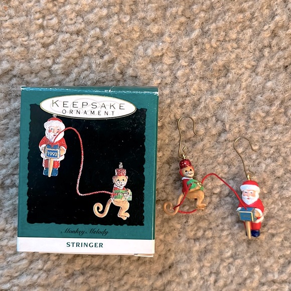Hallmark | Holiday | Vintage 9s Hallmark Monkey Melody Santa Claus Duo ...